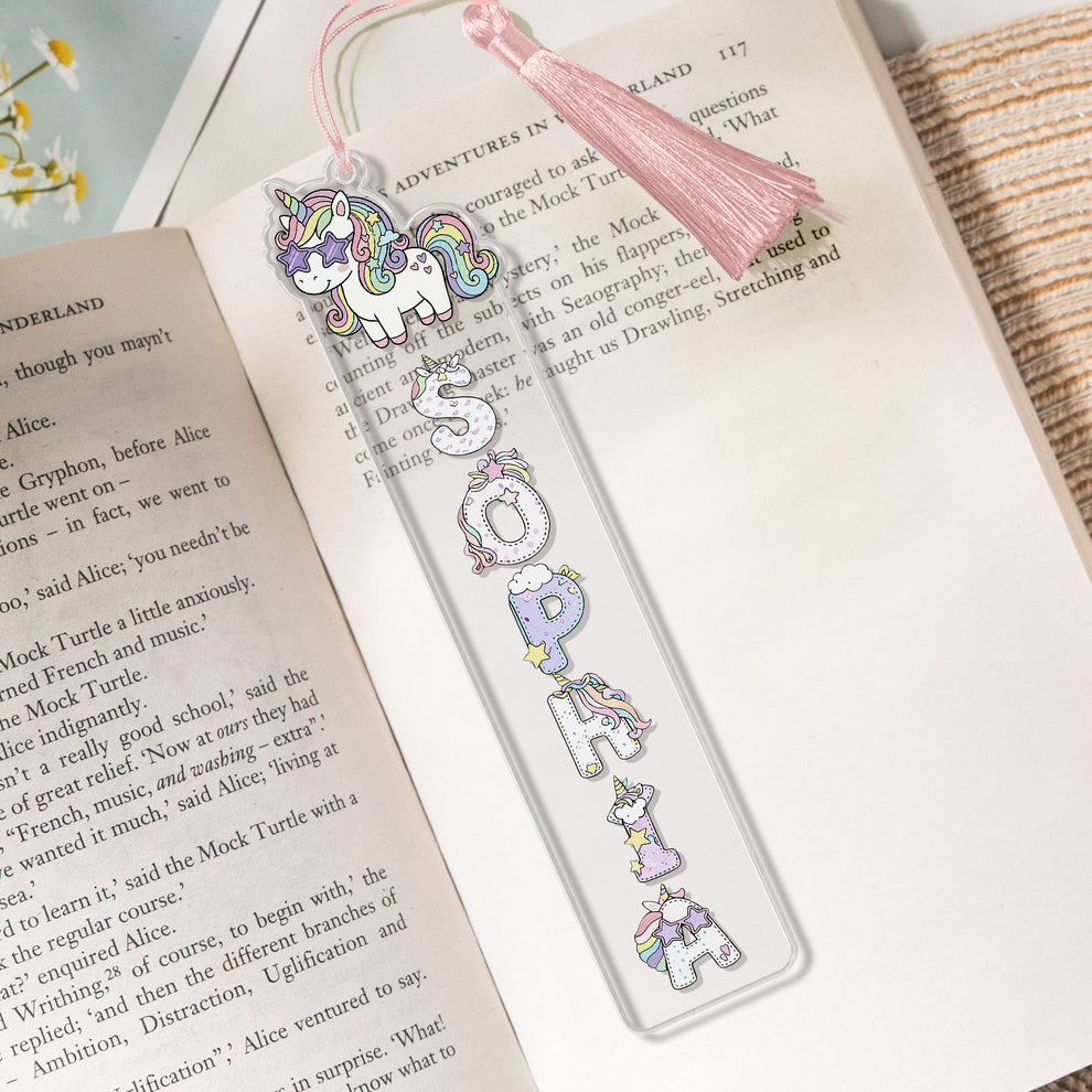 Custom Name Pattern Gift - Custom Acrylic Bookmark – Macorner