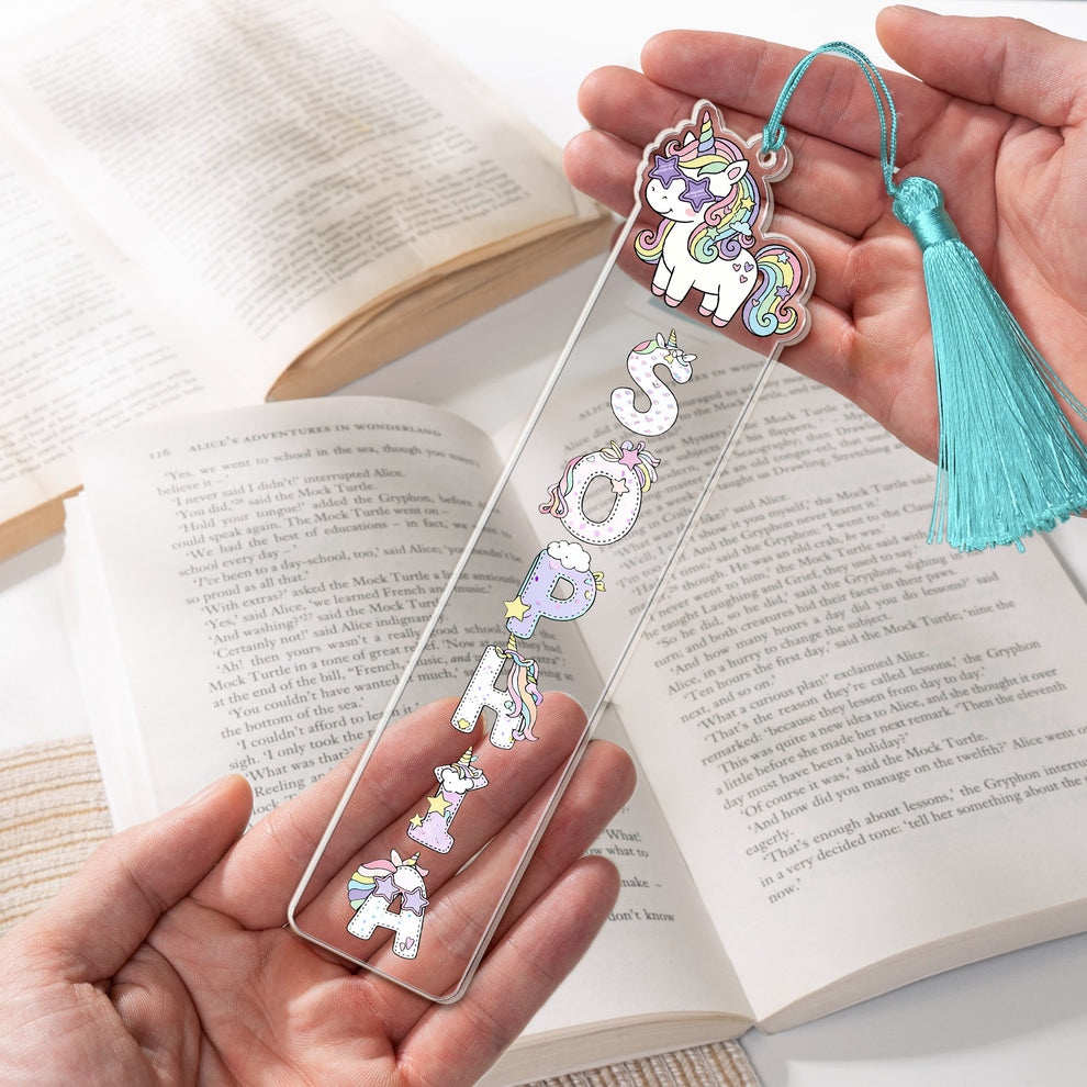 Custom Name Pattern Gift - Custom Acrylic Bookmark – Macorner