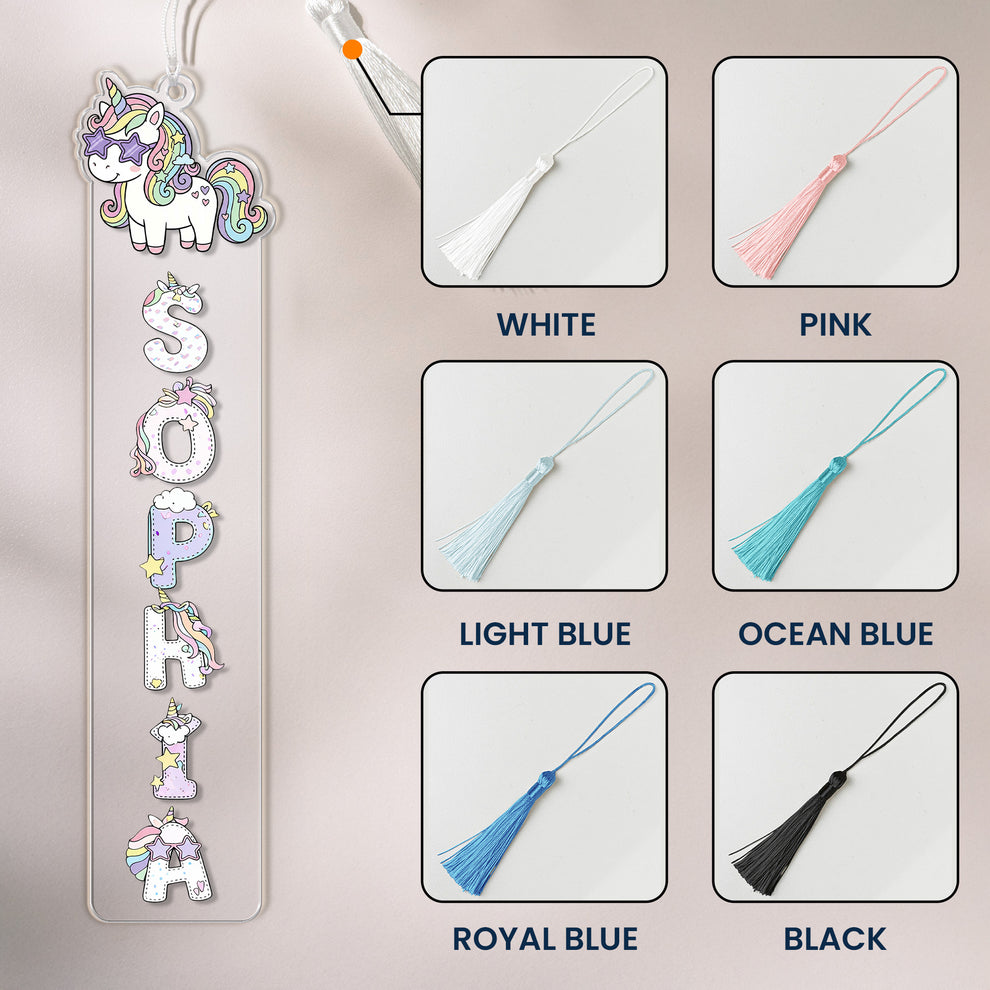 Custom Name Pattern Gift - Custom Acrylic Bookmark – Macorner