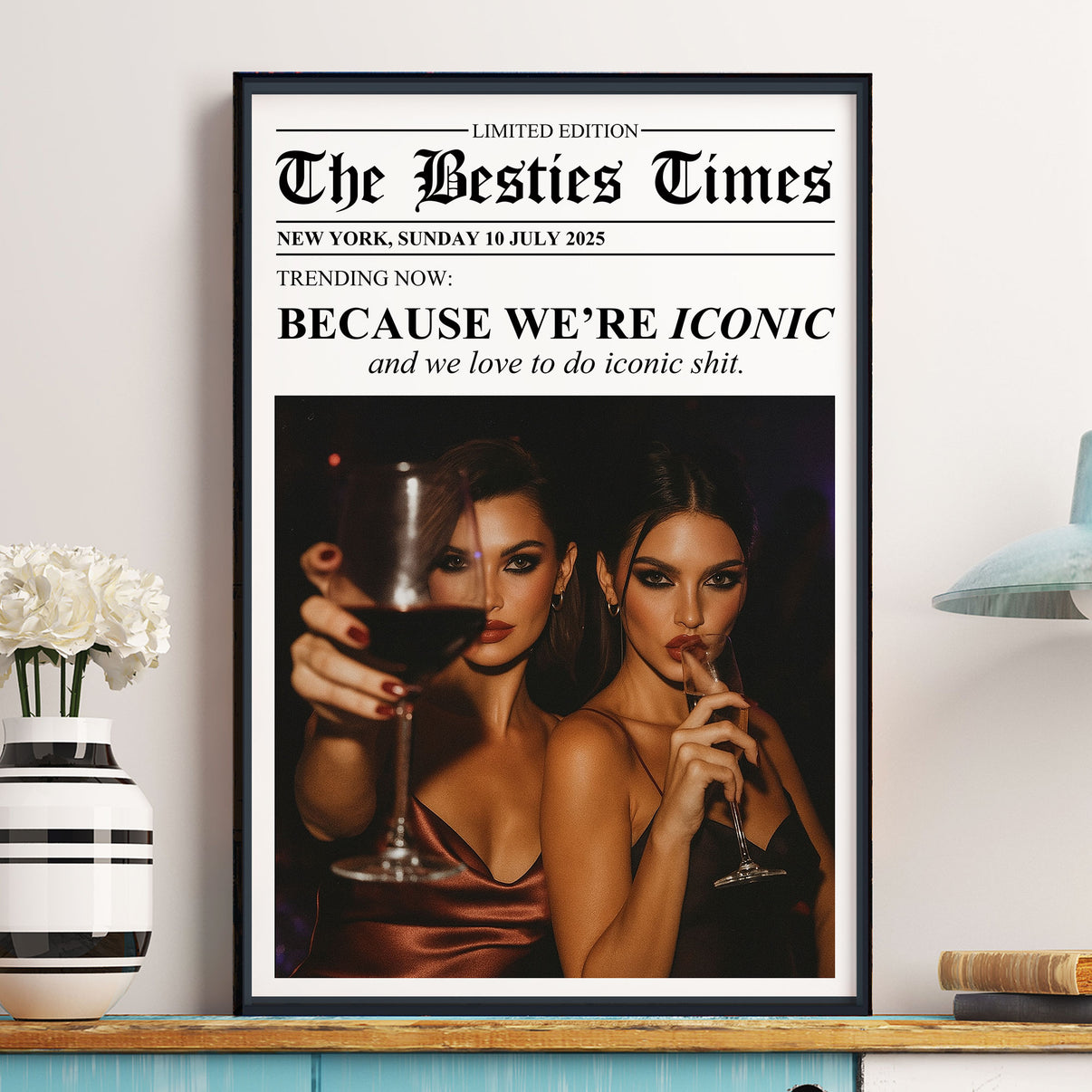 Custom Newspaper Friendship With Photo & Your Own Message ...