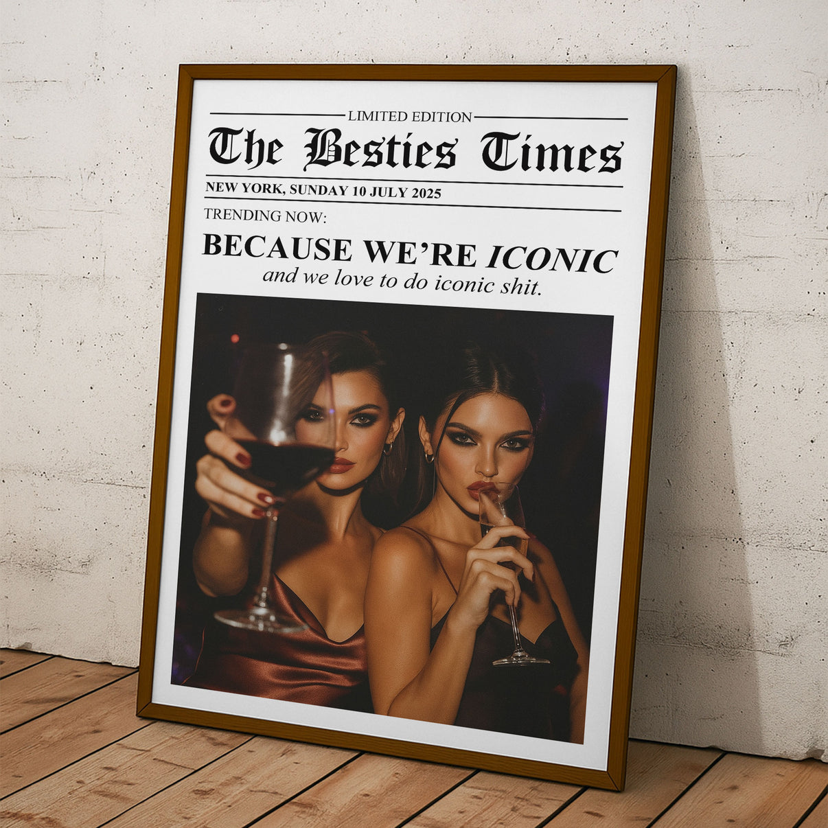 Custom Newspaper Friendship With Photo & Your Own Message ...