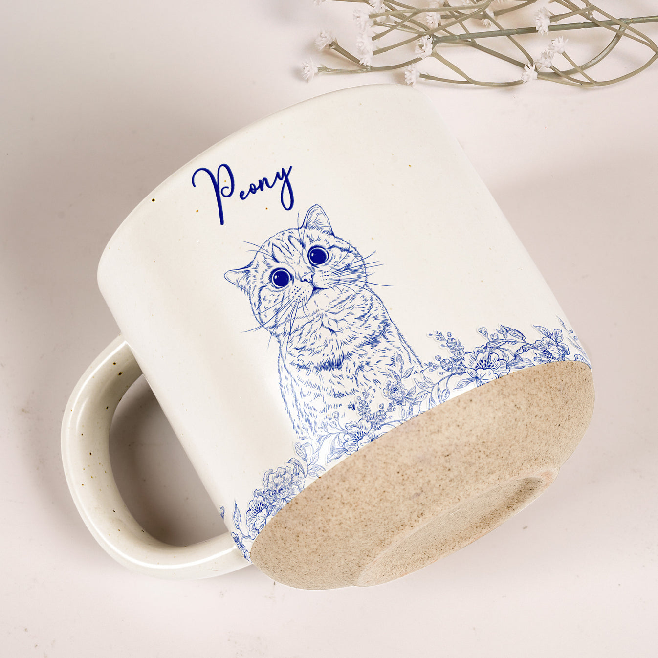 Custom Pet Portrait Mug For Pet Lovers, Dog Mom, Cat Mom - Personalized ...