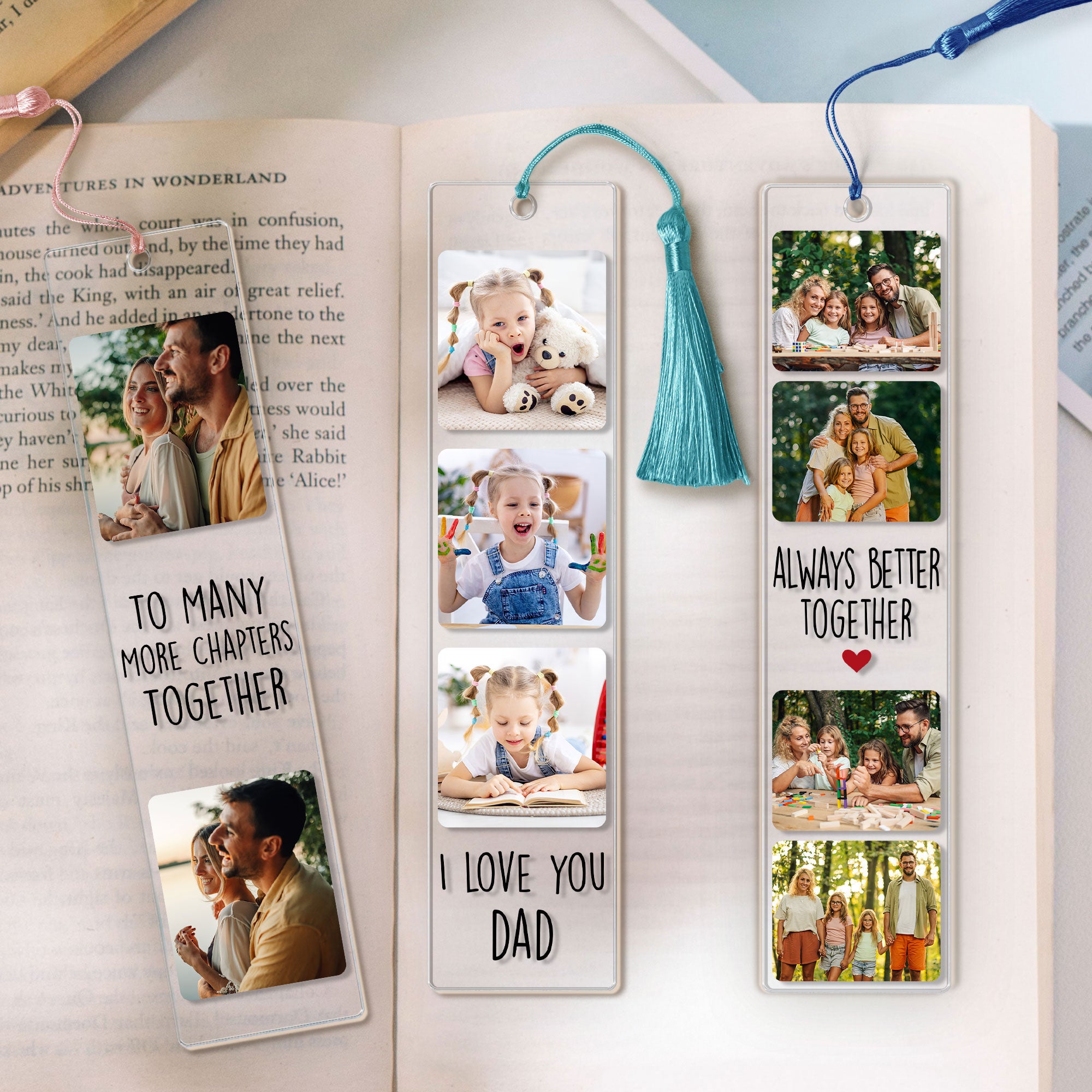Custom Photo Bookmark For Family, Besties, Couple, Book Lovers - Custom ...