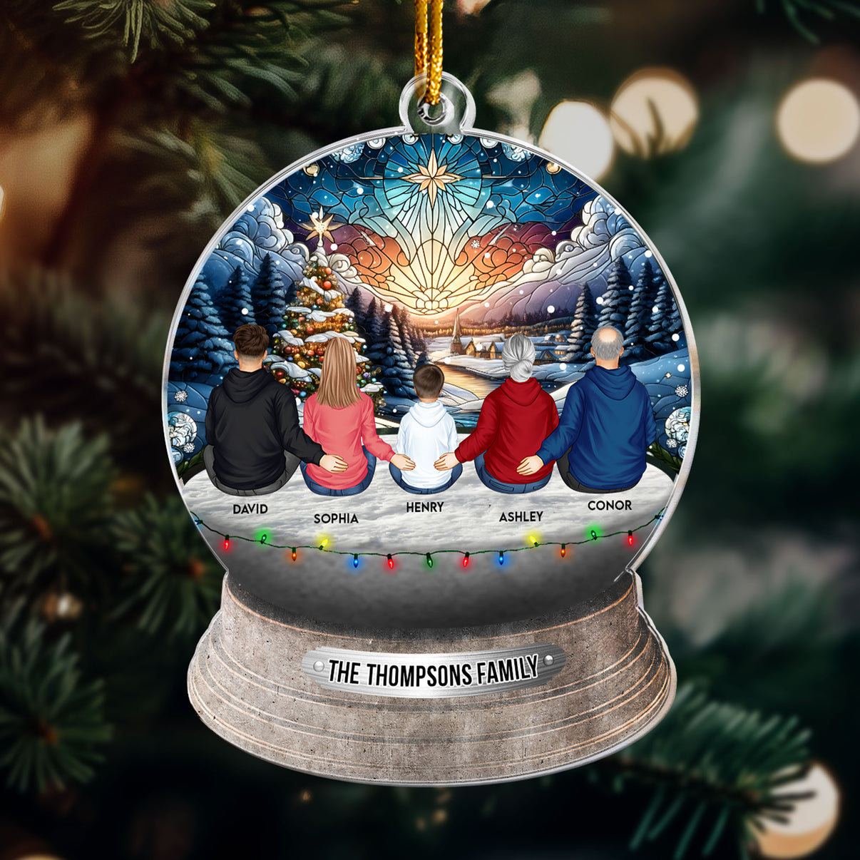 Family, Friends Christmas Time - New Version - Personalized Acrylic ...
