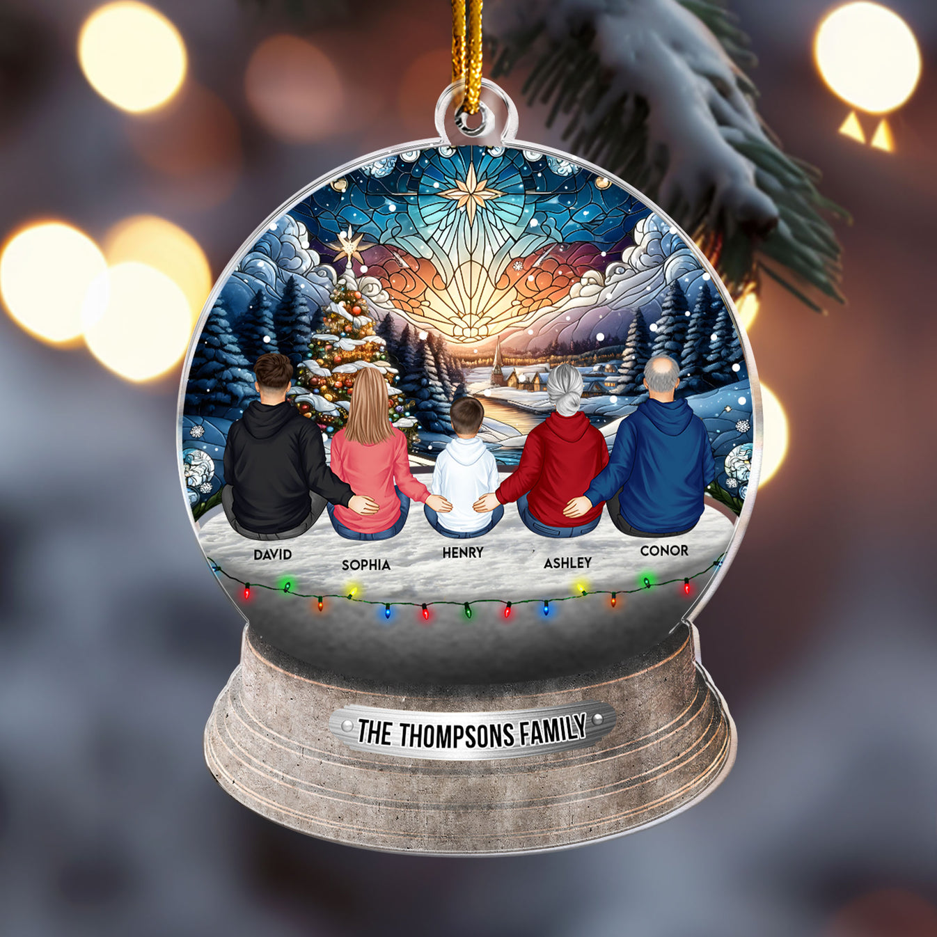 Family, Friends Christmas Time - New Version - Personalized Acrylic ...