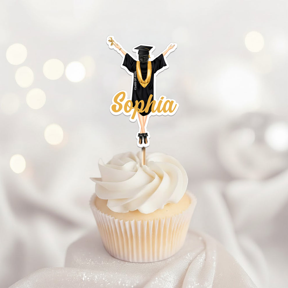 Custom Graduation - Personalized Cupcake Toppers – Macorner