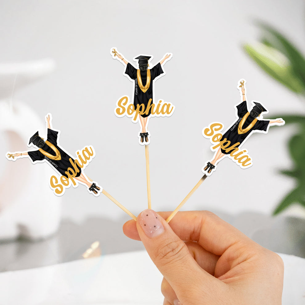 Custom Graduation - Personalized Cupcake Toppers – Macorner