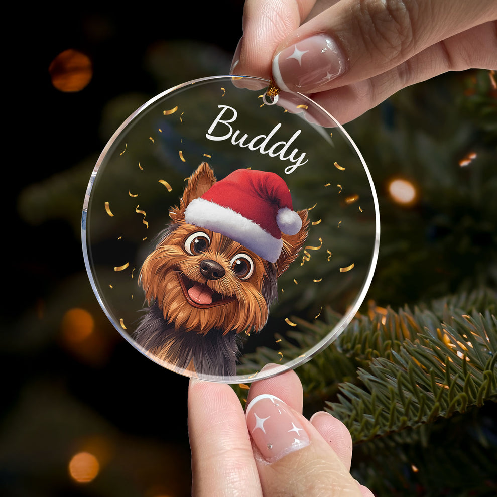 Cute Pet Christmas - Personalized Acrylic Ornament – Macorner