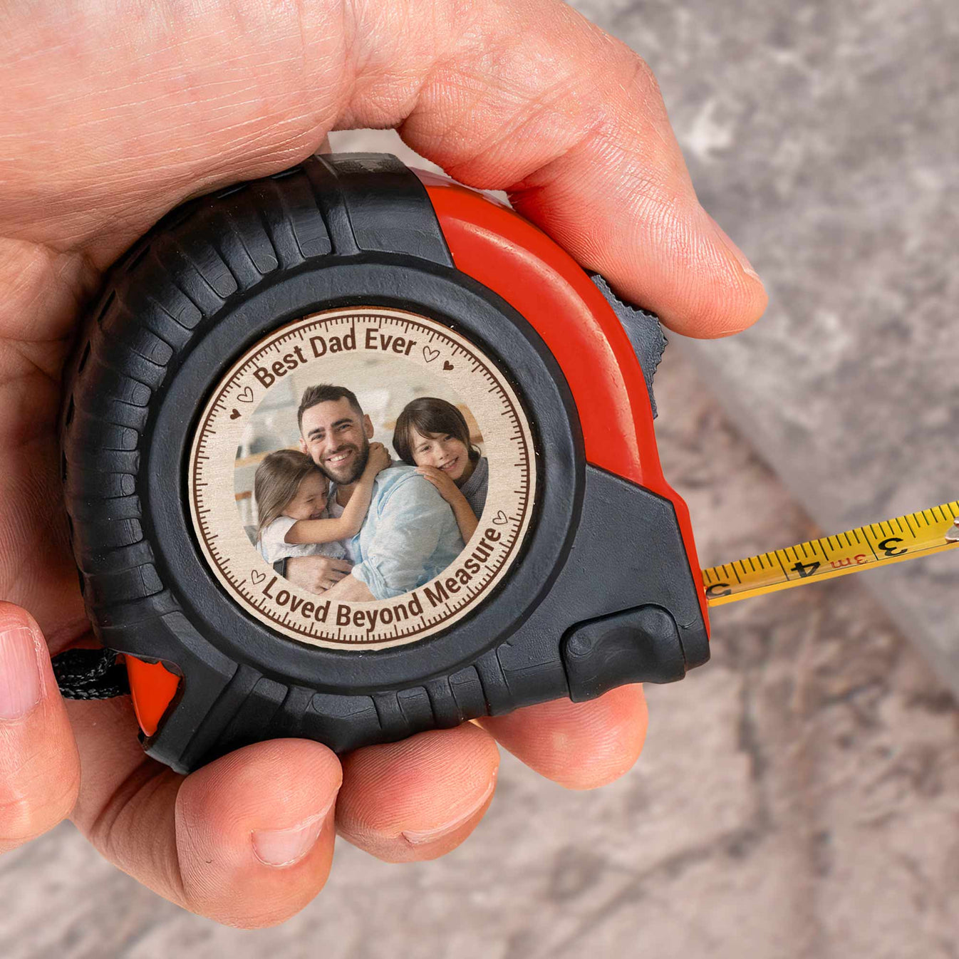 Dad, Grandpa Loved Beyond Measure - Personalized Photo Tape Measure ...