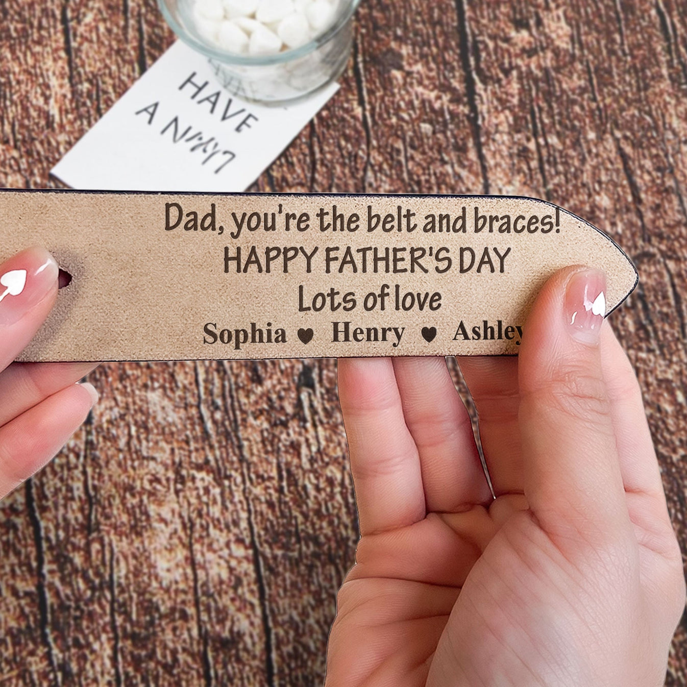 Father's Day Gifts, Dad, You're The Belt And Braces - Personalized Eng ...