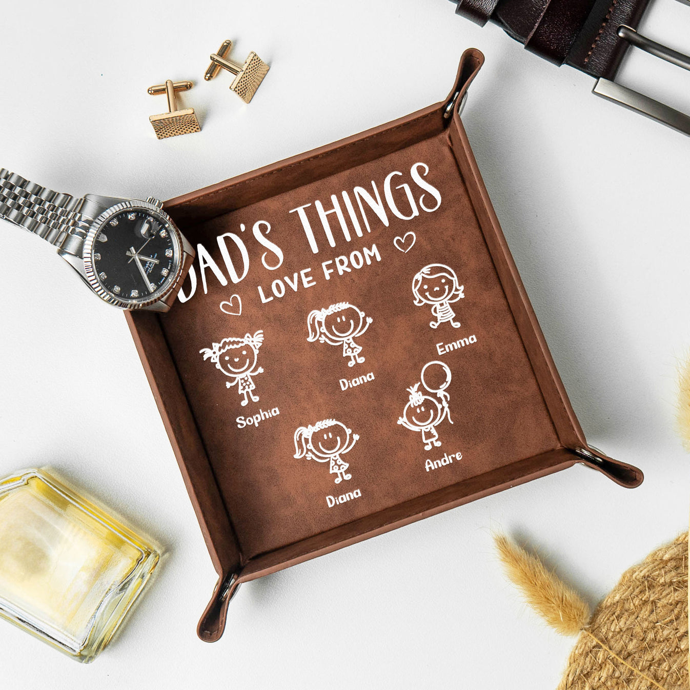 Daddy Empty Your Pockets - Daddy's Things Love From Kids - Personalized ...