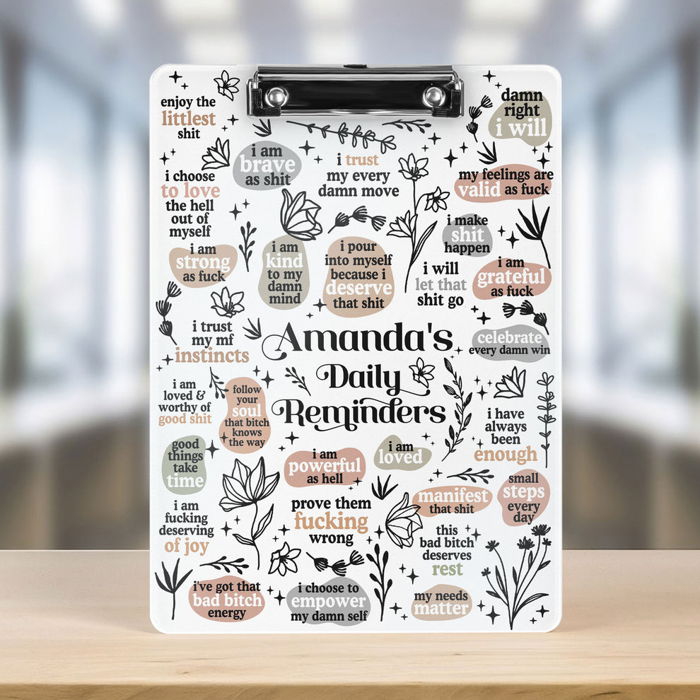 Daily Reminders Office Funny Gift For Coworkers Boss - Personalized ...