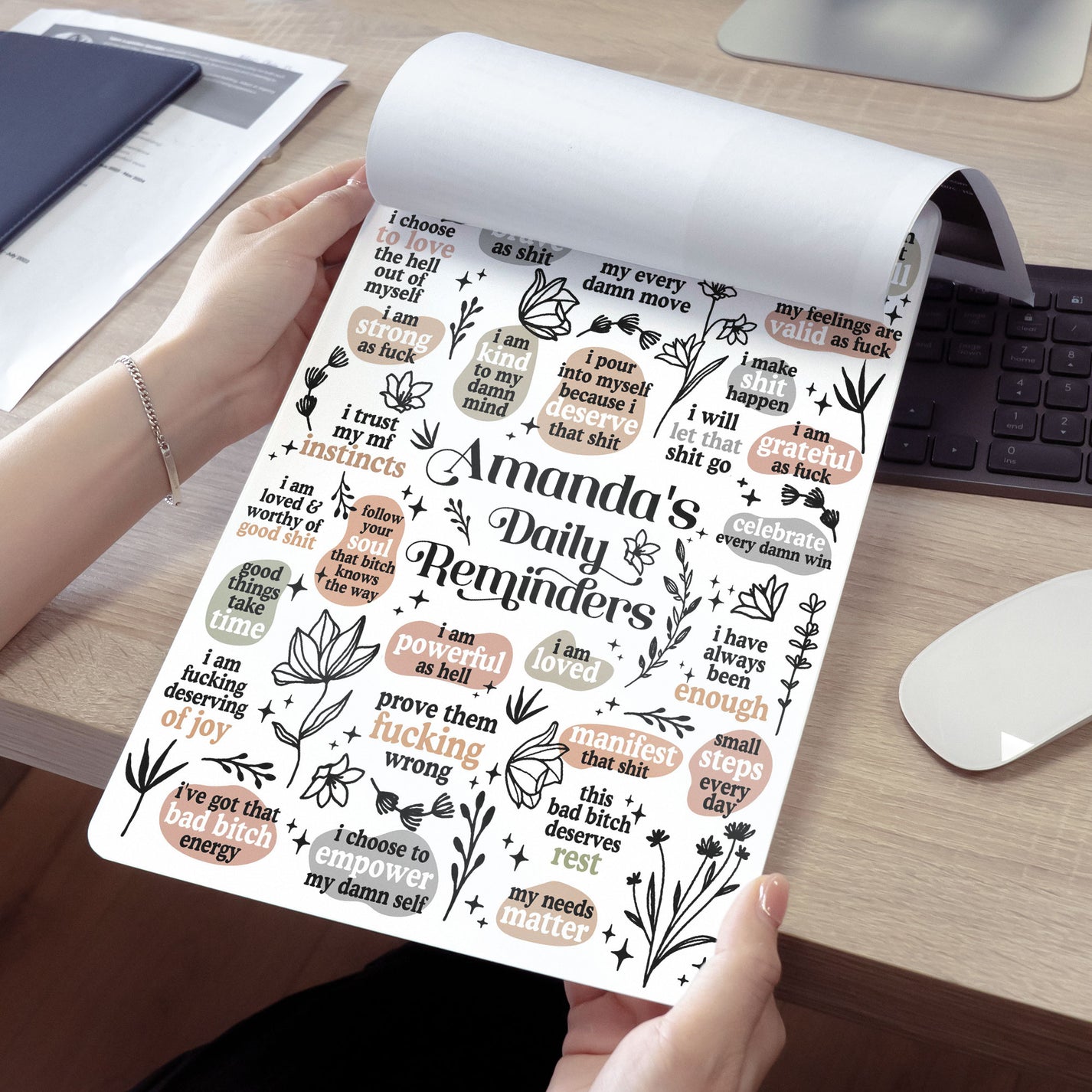 Daily Reminders Office Funny Gift For Coworkers Boss - Personalized Ac ...