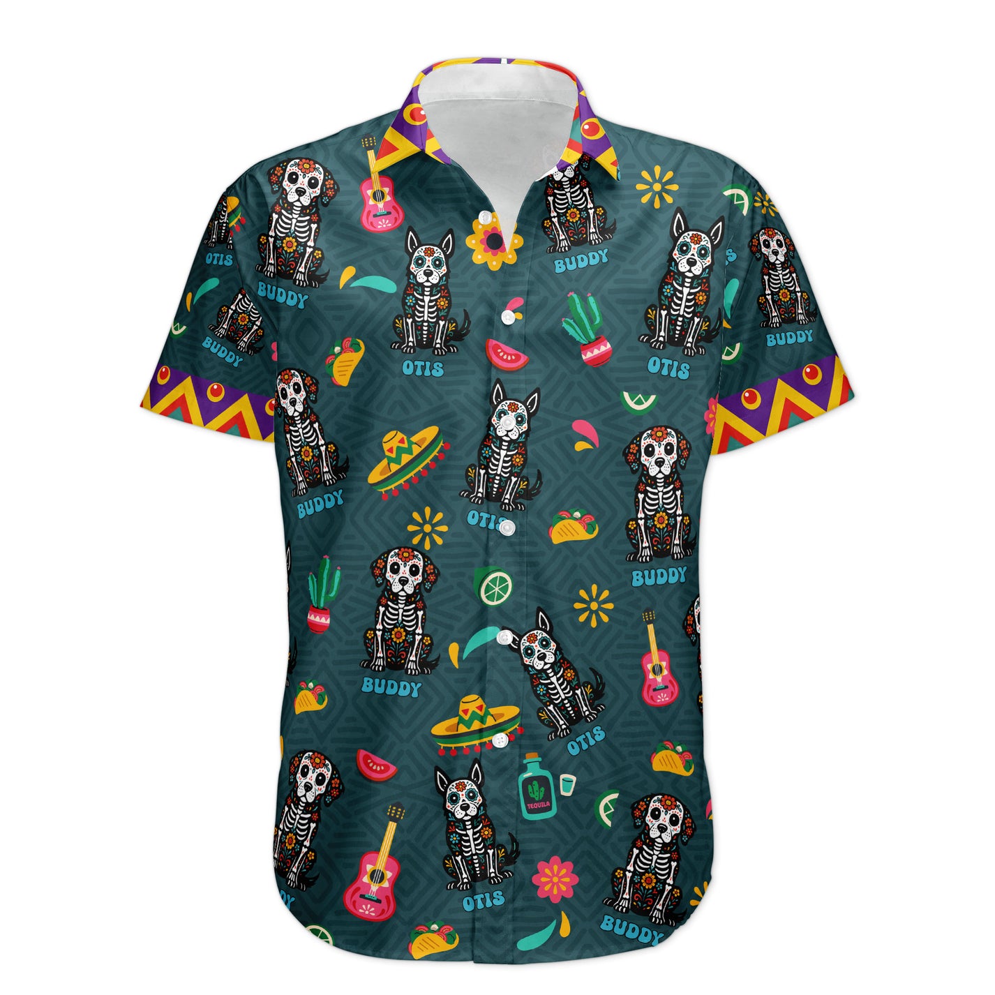 Day Of The Dead Dog Cat Hispanic Mexican Latinos Latinx - Personalized ...