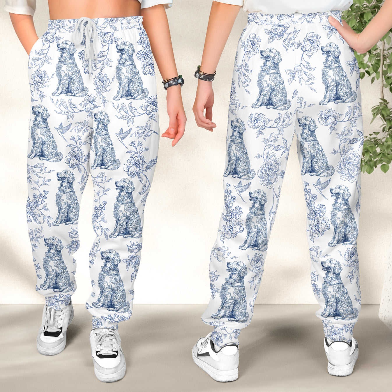 Dog Custom Breeds Toile De Jouy Floral Pattern French Style ...