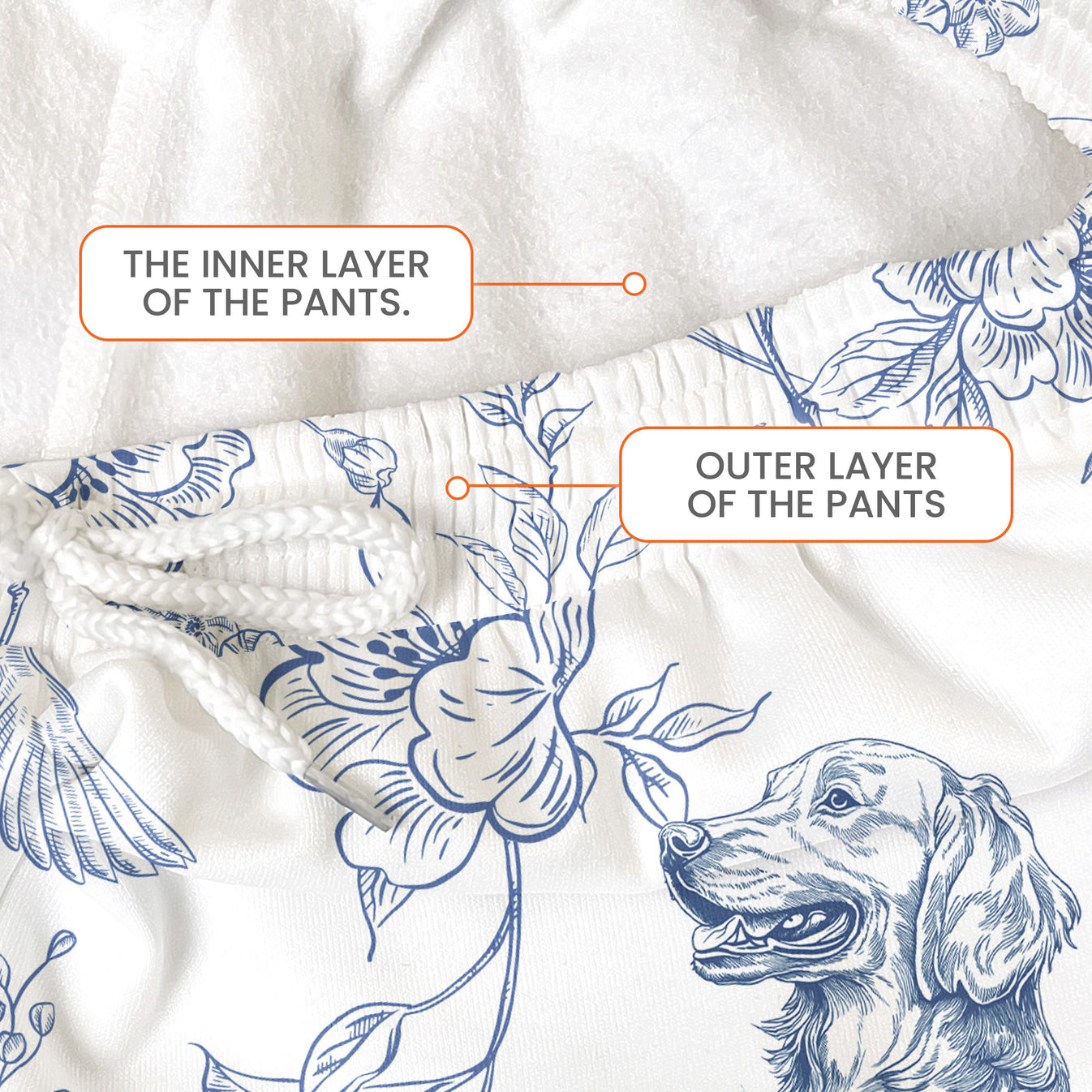 Dog Custom Breeds Toile De Jouy Floral Pattern French Style ...