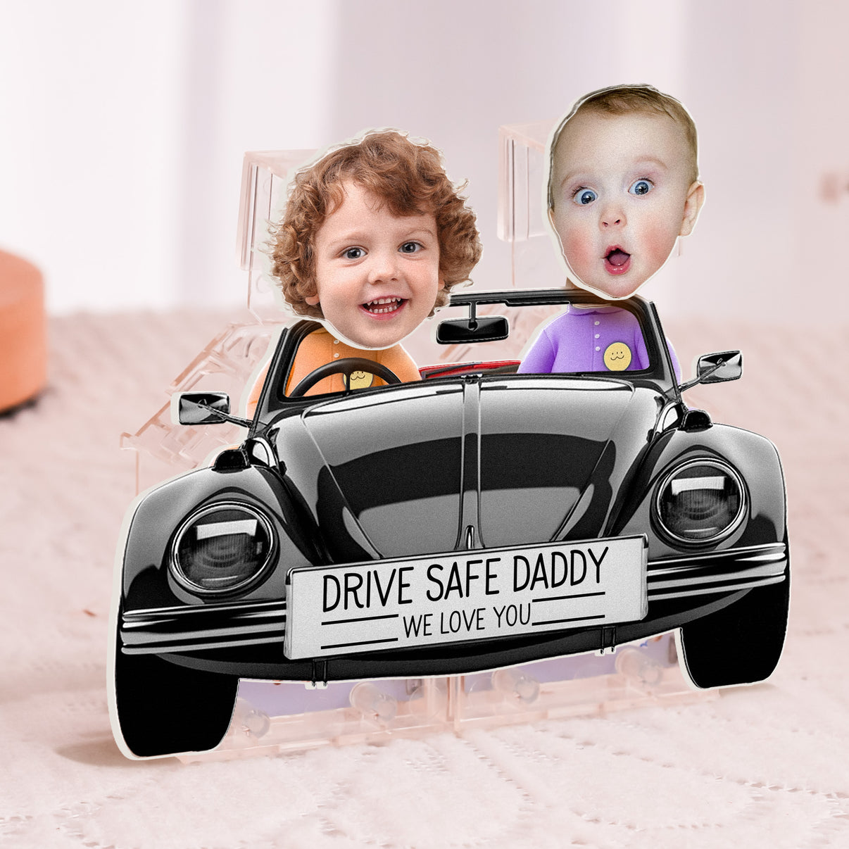 Drive Safe Daddy - Personalized Photo Shaking Head Acrylic Standee ...