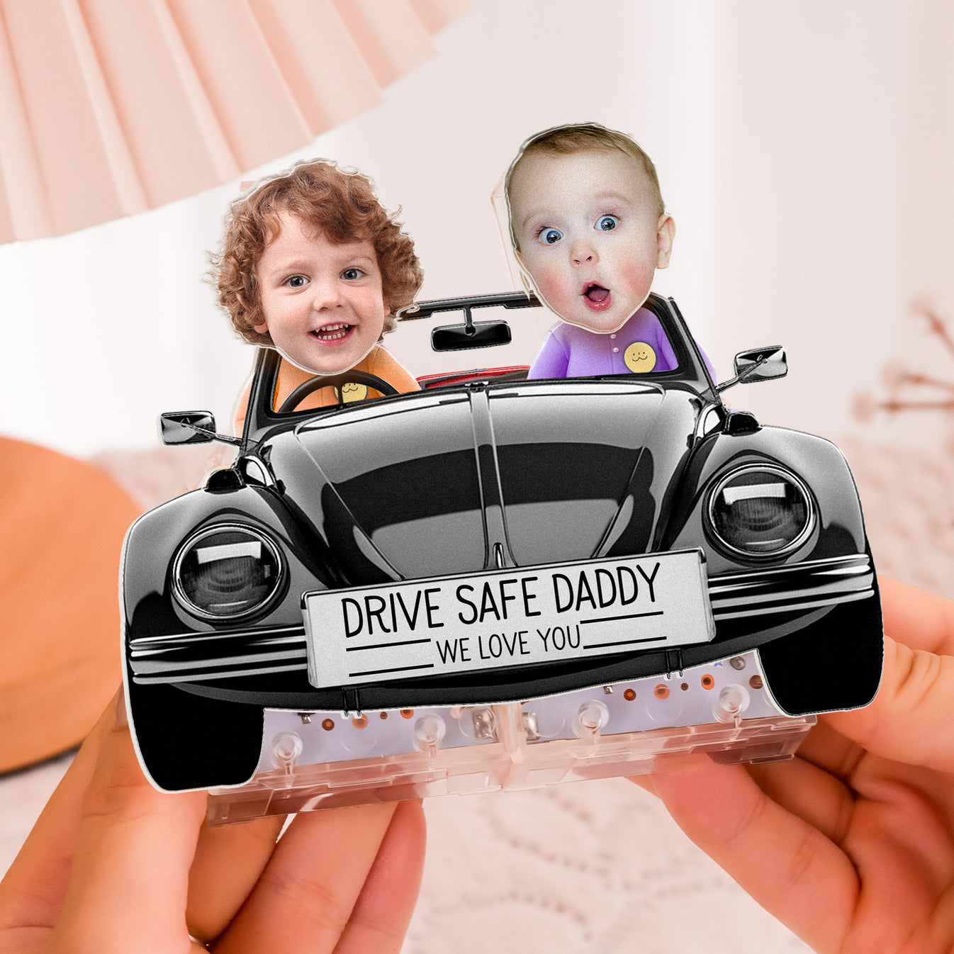 Drive Safe Daddy - Personalized Photo Shaking Head Acrylic Standee ...
