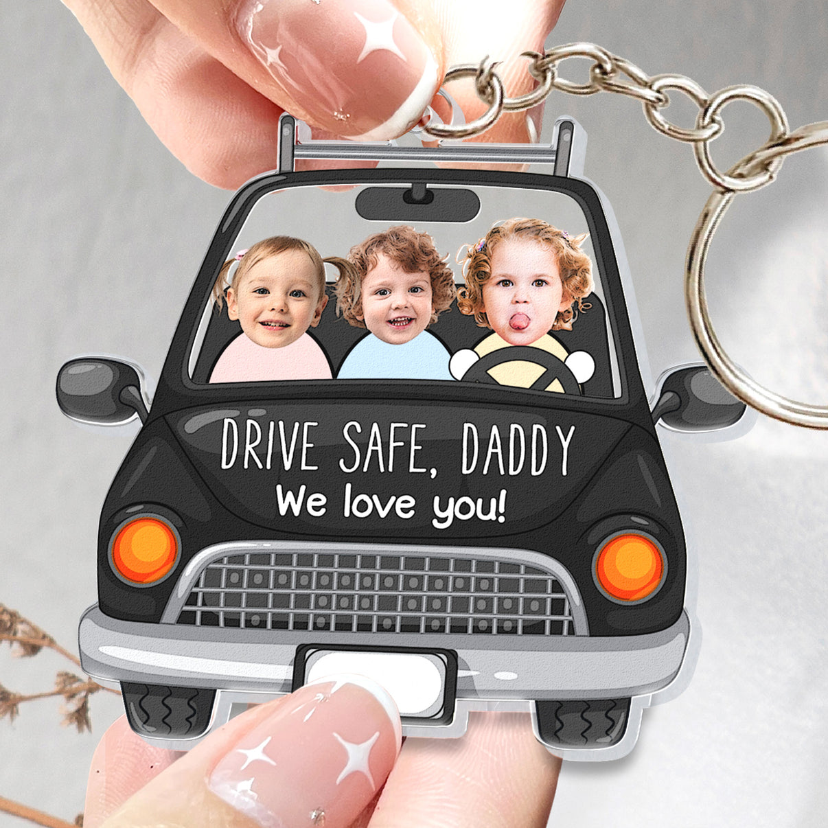 Drive Safe Daddy Version Funny - Custom Photo Gift Set – Macorner