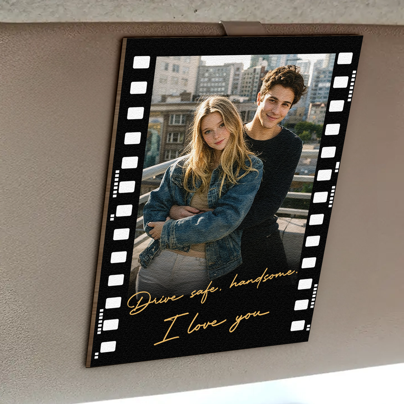 Drive Safe Handsome I Love You Gift For Him, Her - Personalized Wooden ...