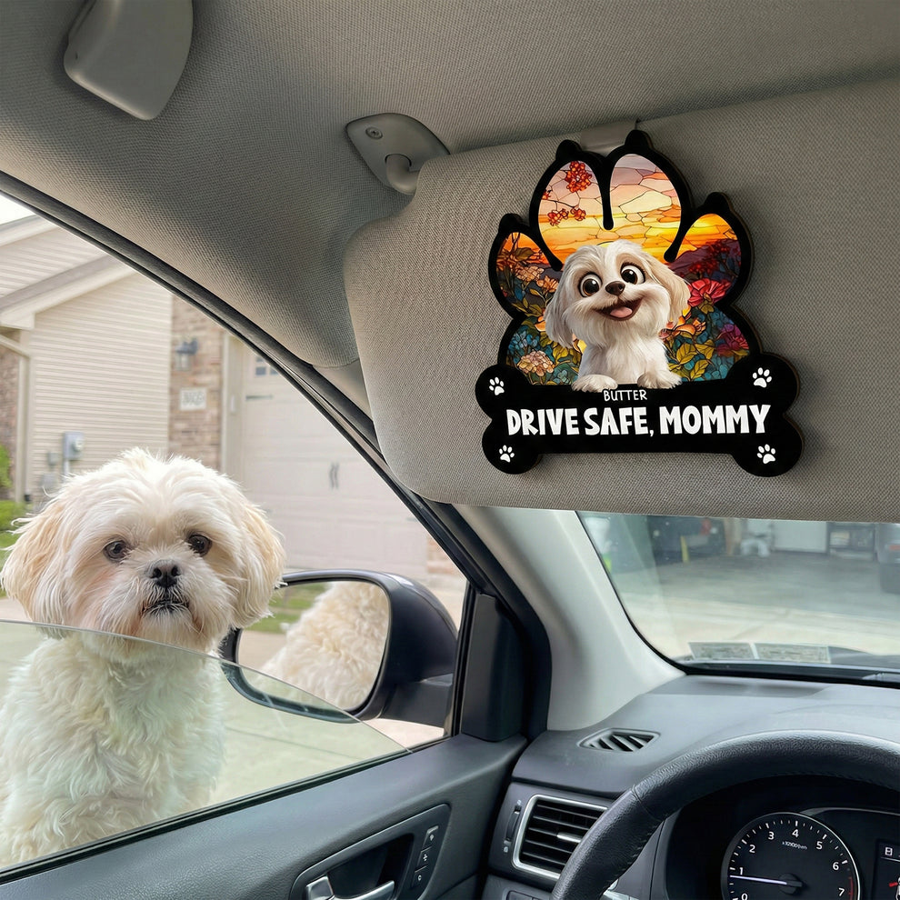 Drive Safe Mommy - Personalized Wooden Car Visor Clip – Macorner