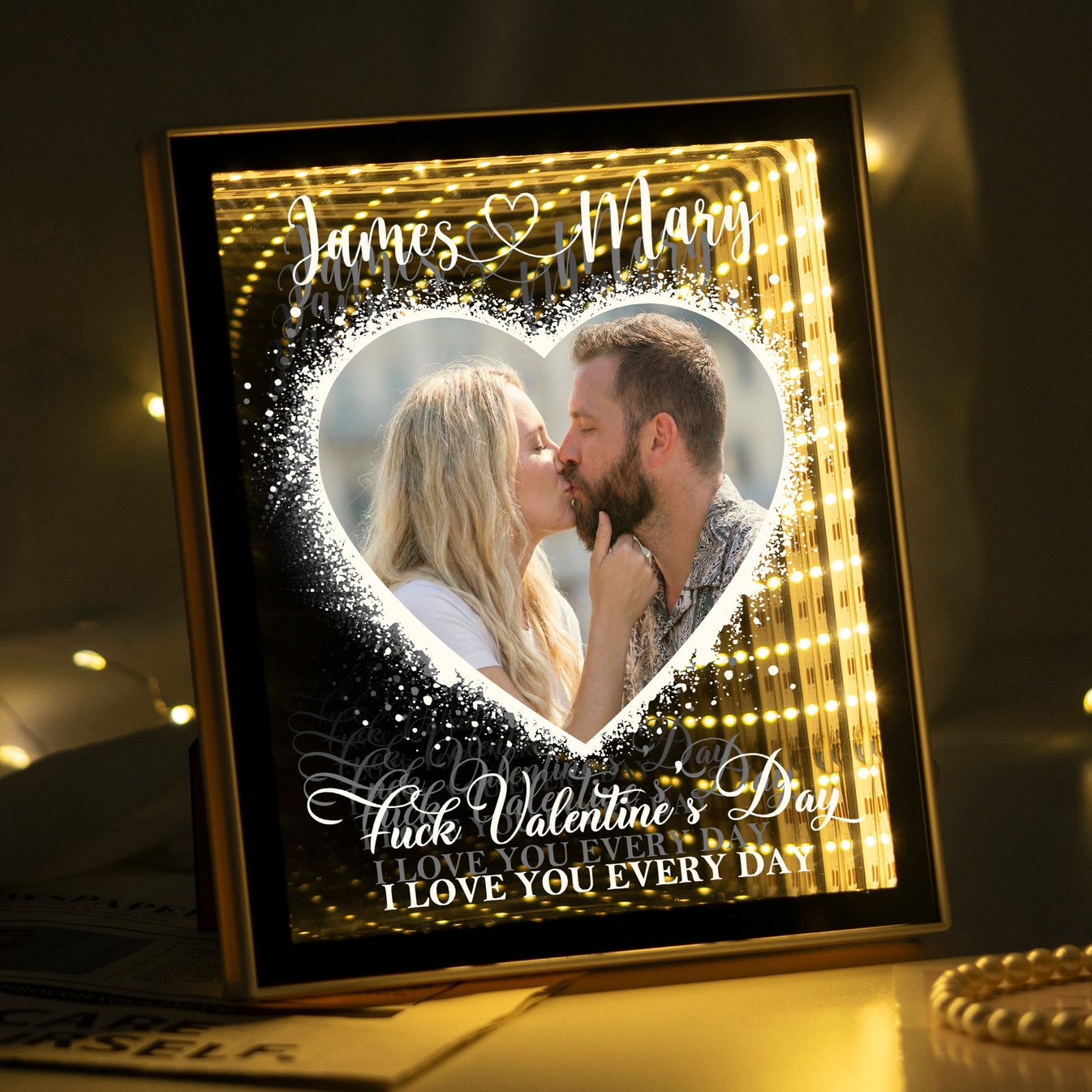 F Valentine's Day I Love You Every Day - Personalized Photo Infinity ...