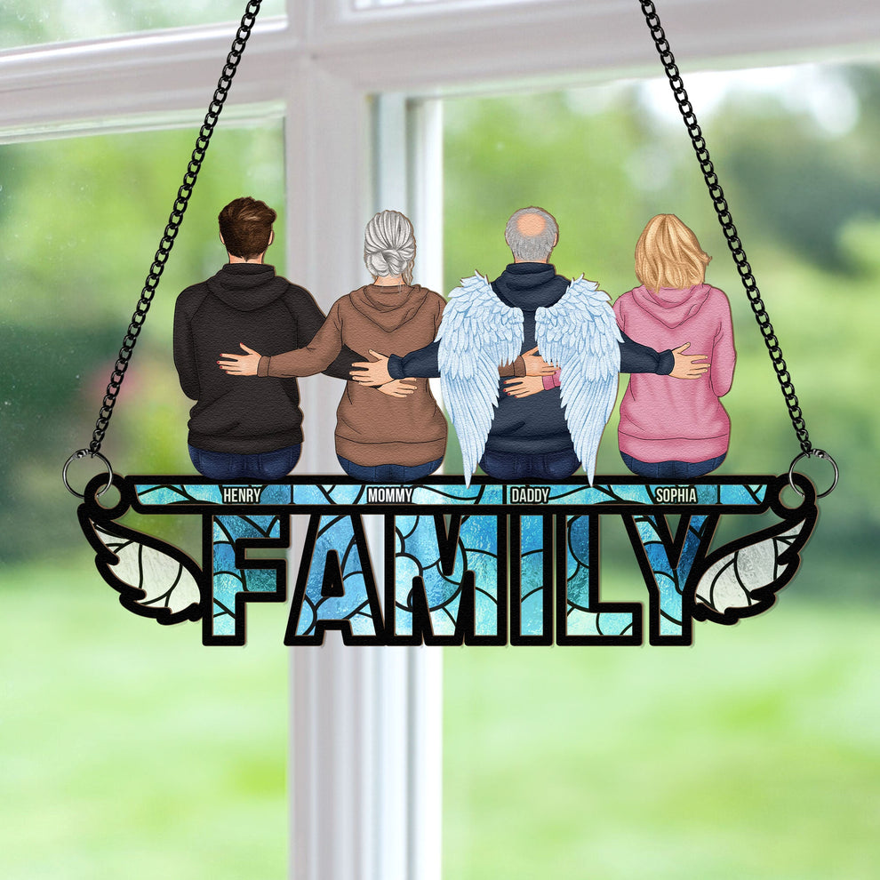 Family I'm Always With You - Personalized Window Hanging Suncatcher Or ...
