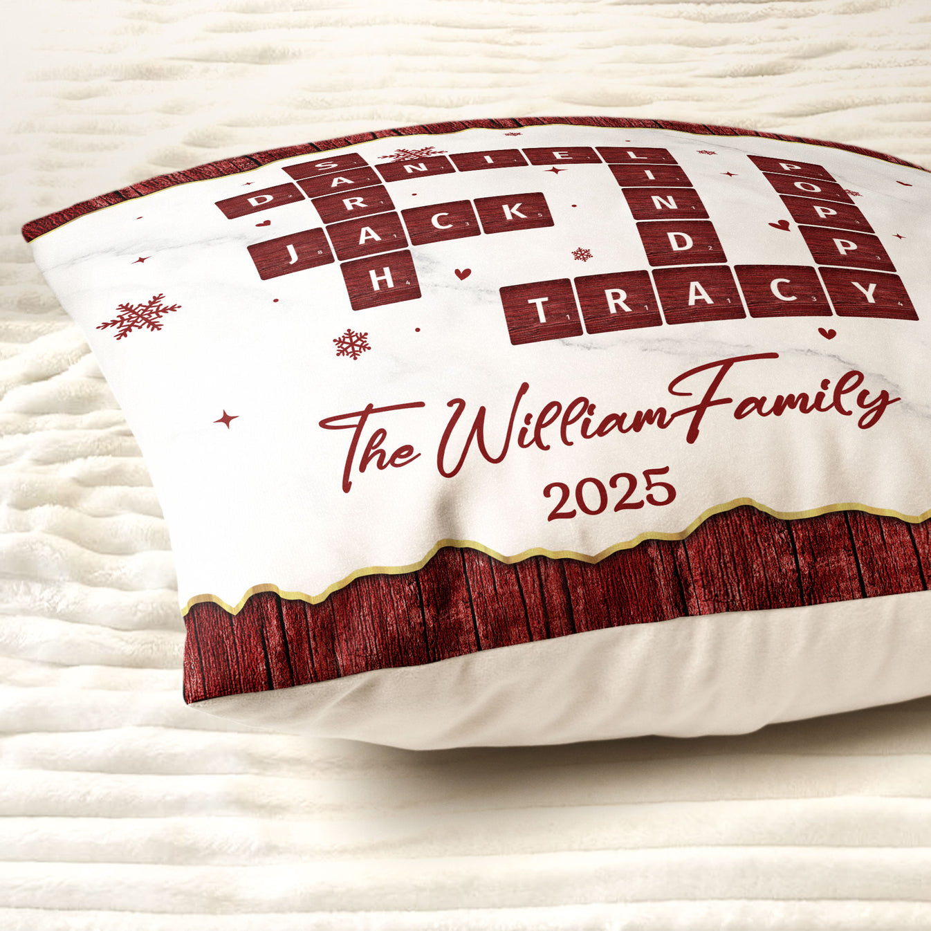 Family Name Scrabble - Personalized Pillow (Insert Included) – Macorner