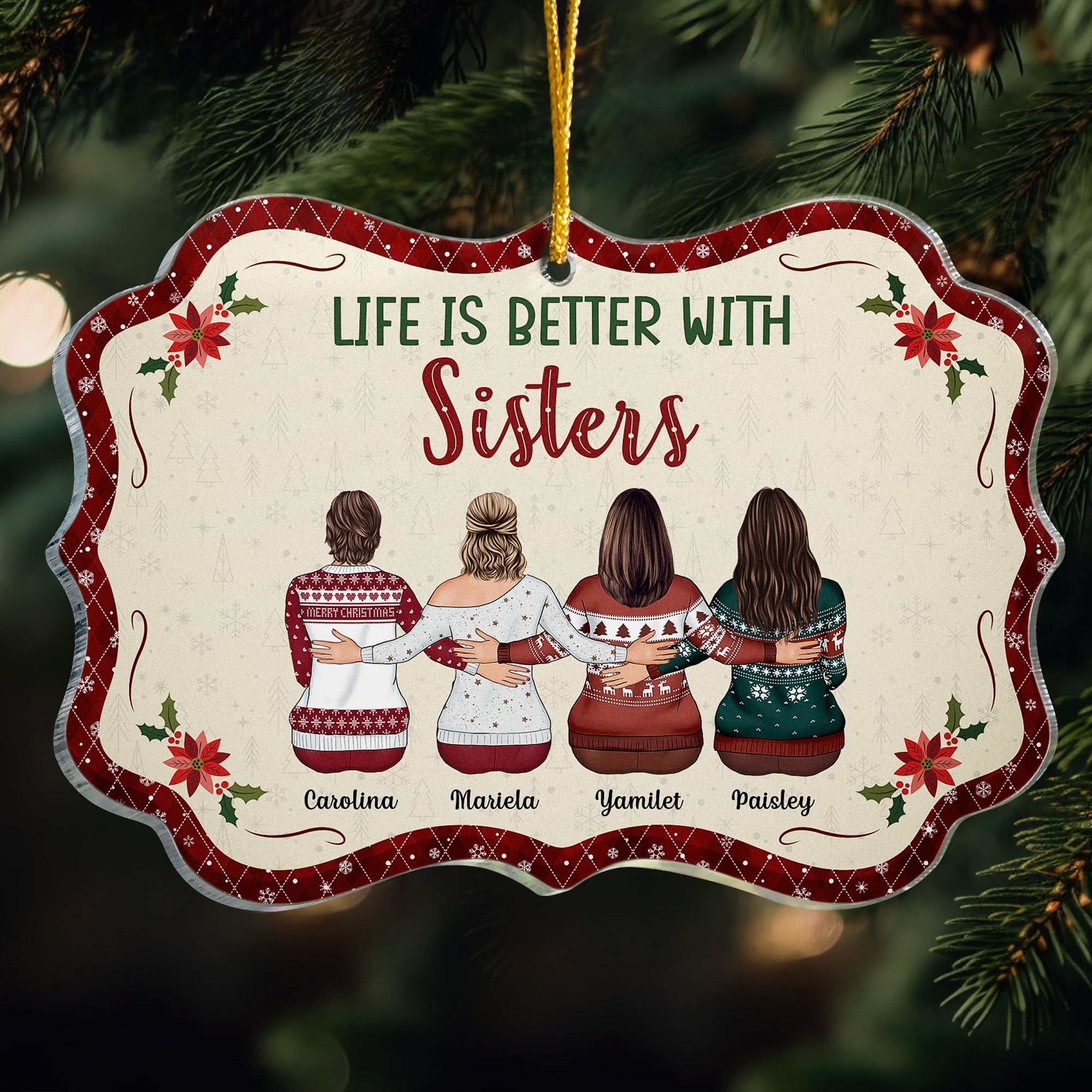 Family Reunion Christmas Time - New Version - Personalized Acrylic ...