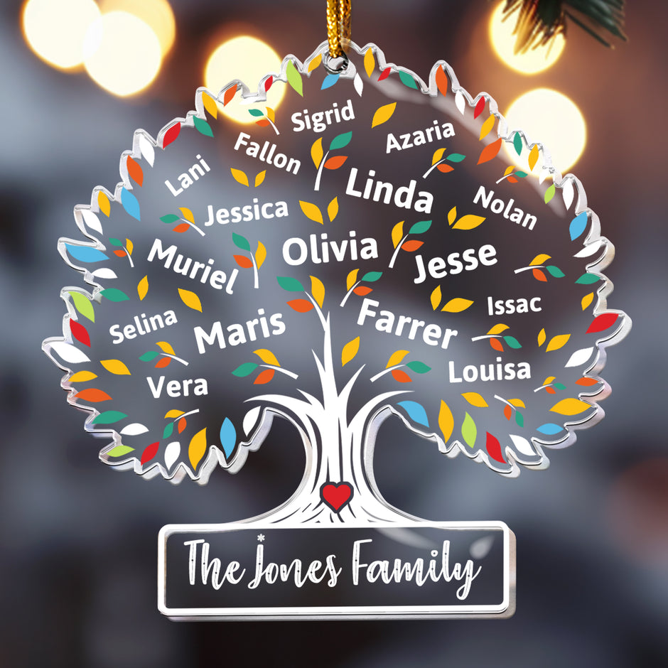 Family Tree Of Life - Personalized Acrylic Ornament – Macorner