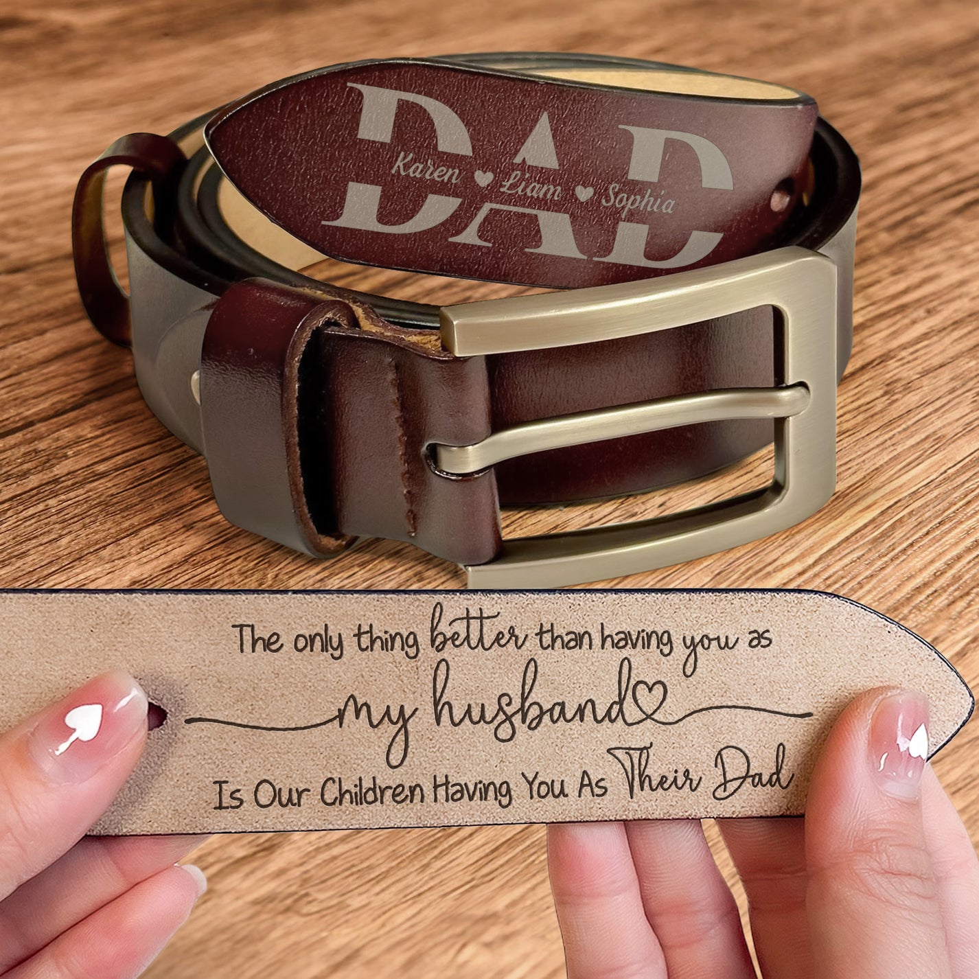 Father's Day Gifts From Wife - Having You As A Dad - Personalized ...