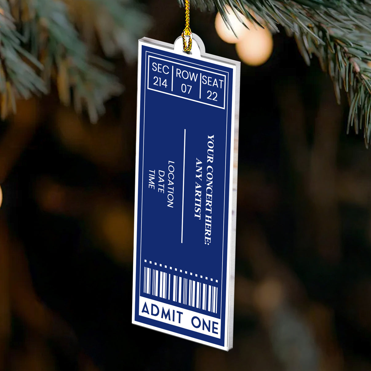 Favorite Concert Ticket Music Lovers Gifts, For Daughters, Friends - P ...