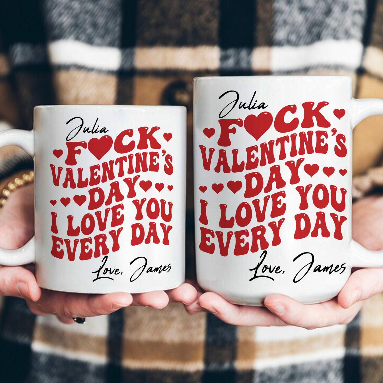 F*ck Valentine's Day I Love You Every Day - Trendy Retro Style - Fun ...