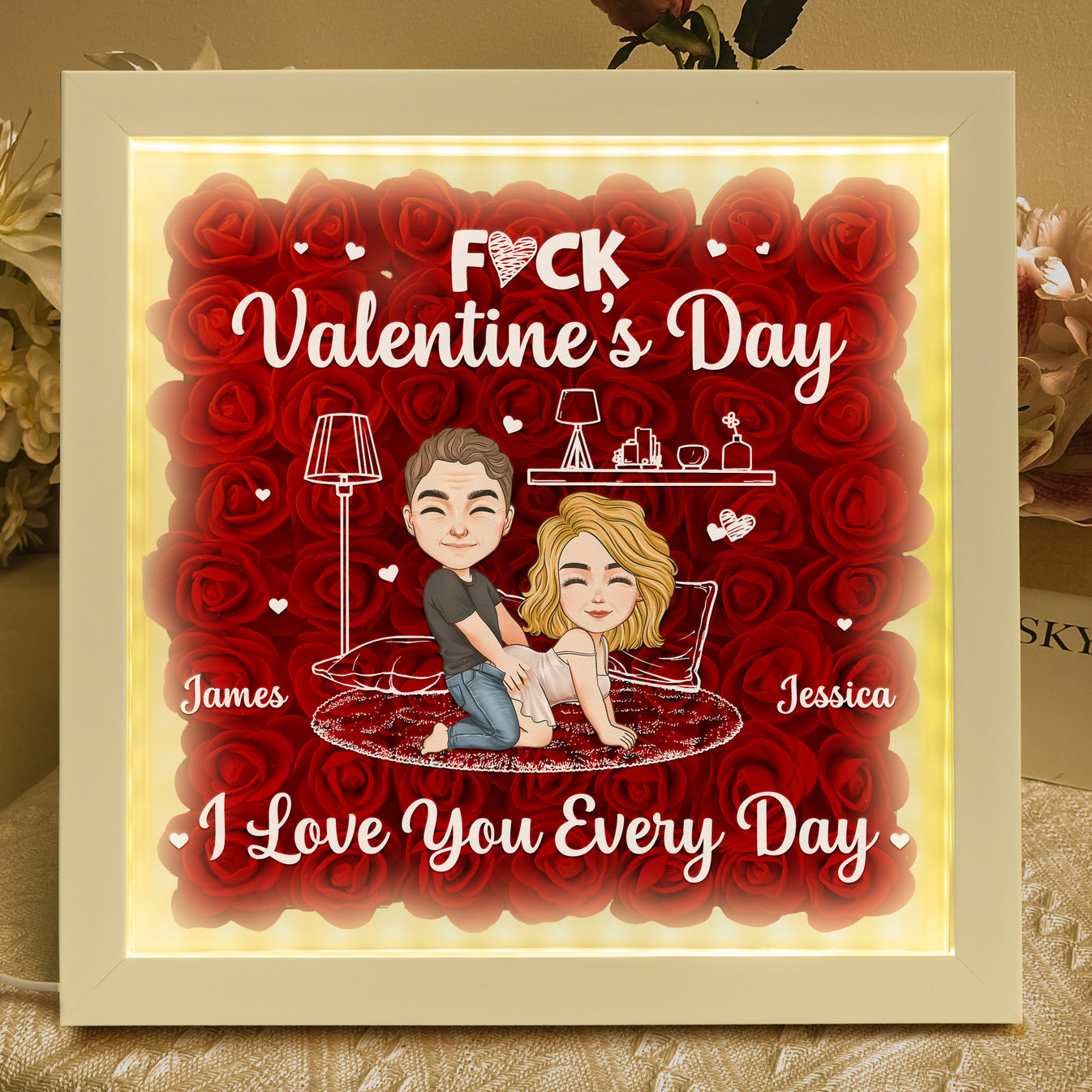 F*ck Valentine's Day I Love You Every Day Naughty Couple - Personalized ...
