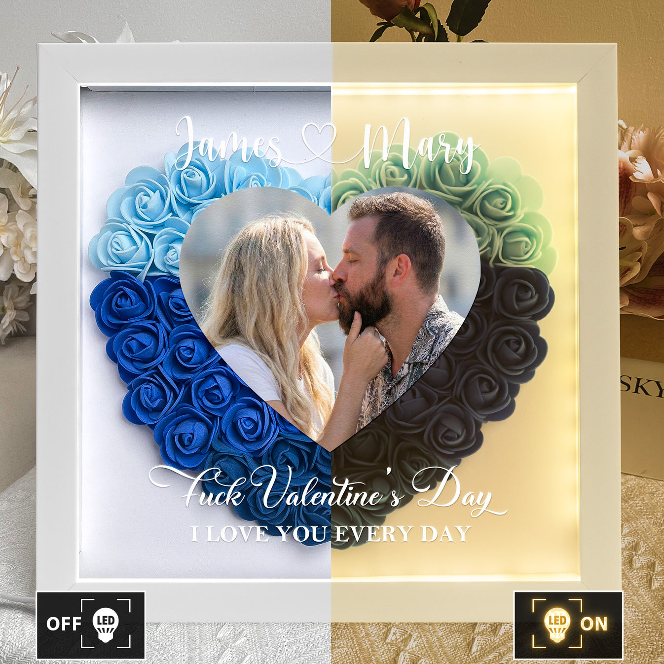 F*ck Valentine's Day I Love You Every Day - Personalized Photo Flower ...