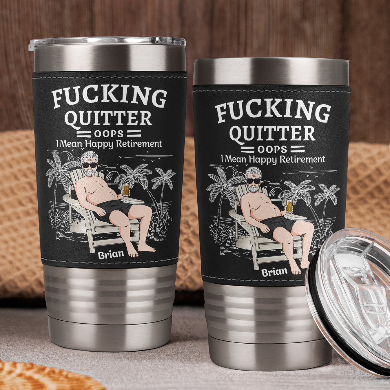 F*cking Quitter Oops I Mean Happy Retirement - Personalized 20oz ...