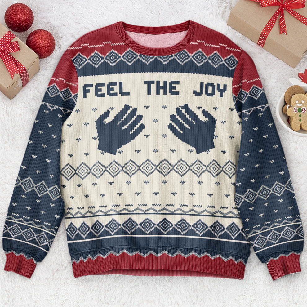 Feel The Joy - Personalized Ugly Sweater – Macorner