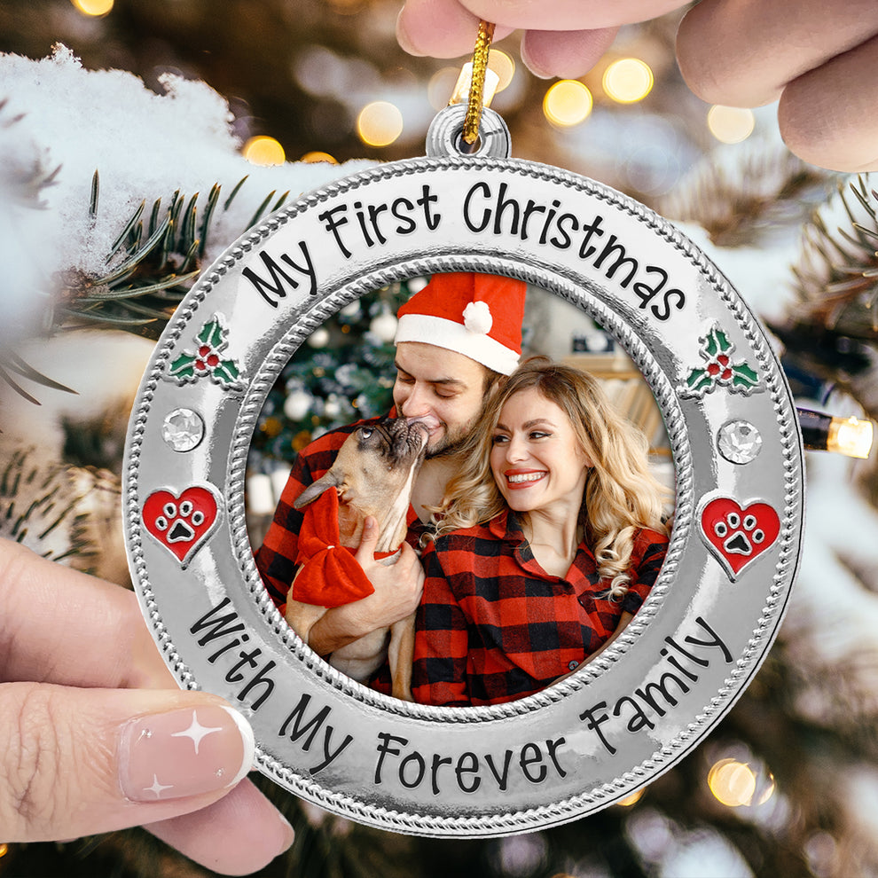 First Christmas With My Forever Family - Personalized Acrylic Photo ...