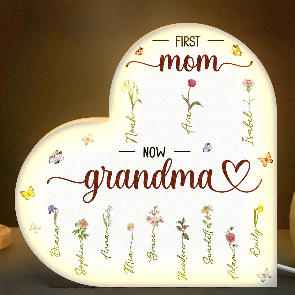 First Mom Now Grandma - Personalized Light Box – Macorner