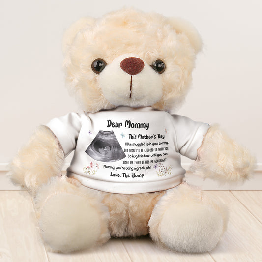First Mother's Day For Mommy From Bump - Teddy Bear With Personalized ...