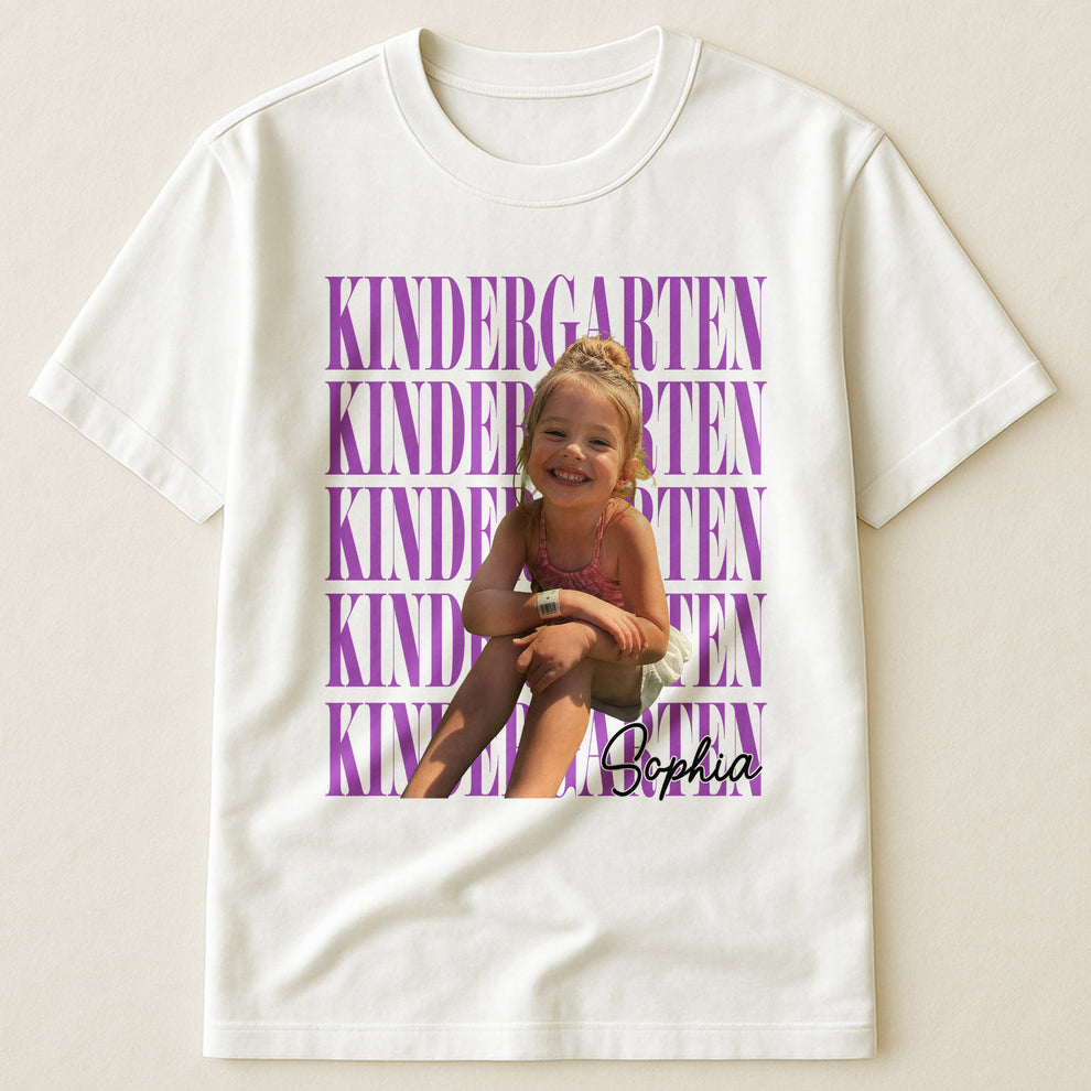 First Day Of School Custom Photo - Personalized Shirt – Macorner
