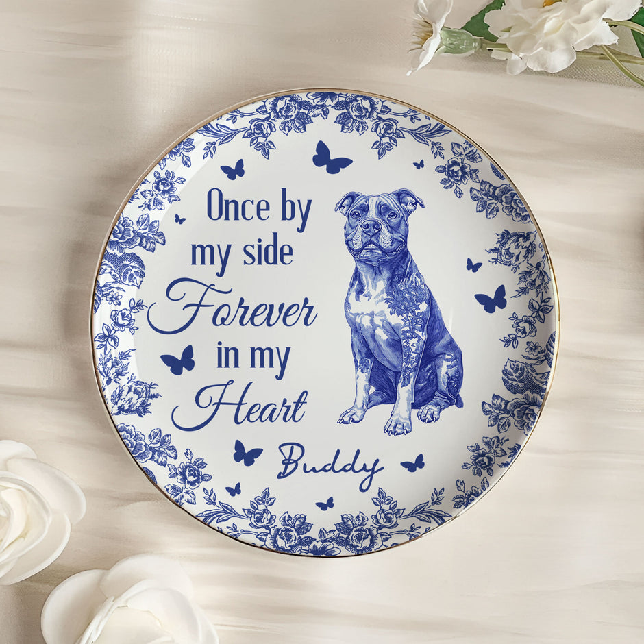 Forever In My Heart Memorial Dog Gift Toile De Jouy - Personalized ...