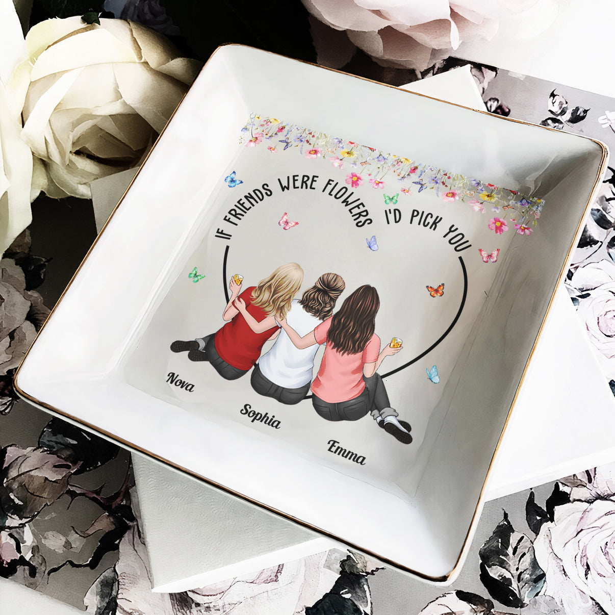 Friendship Gifts If Friends Were Flowers I'd Pick You - Personalized J ...