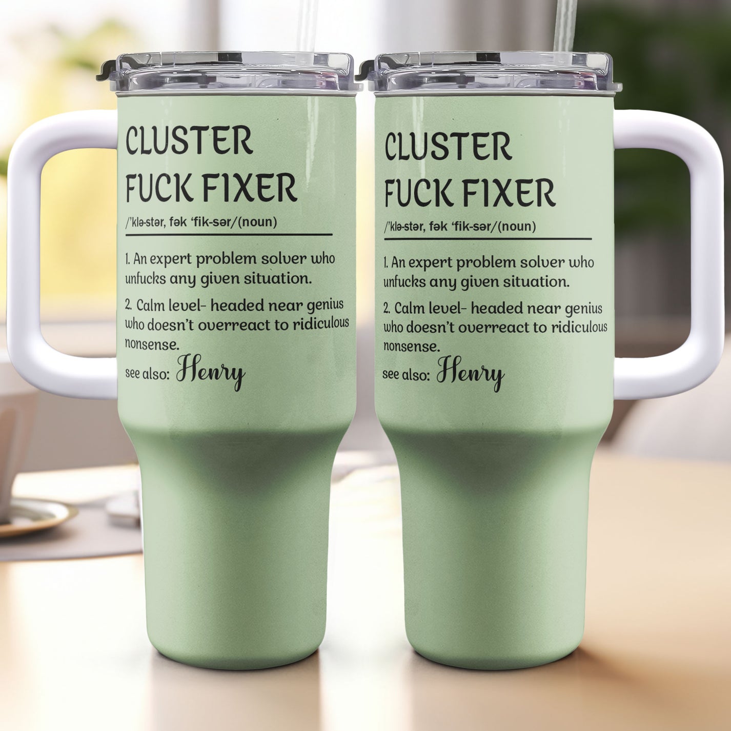 Funny Boss Cup - Cluster F*ck Fixer - Fun Gifts For Coworkers ...