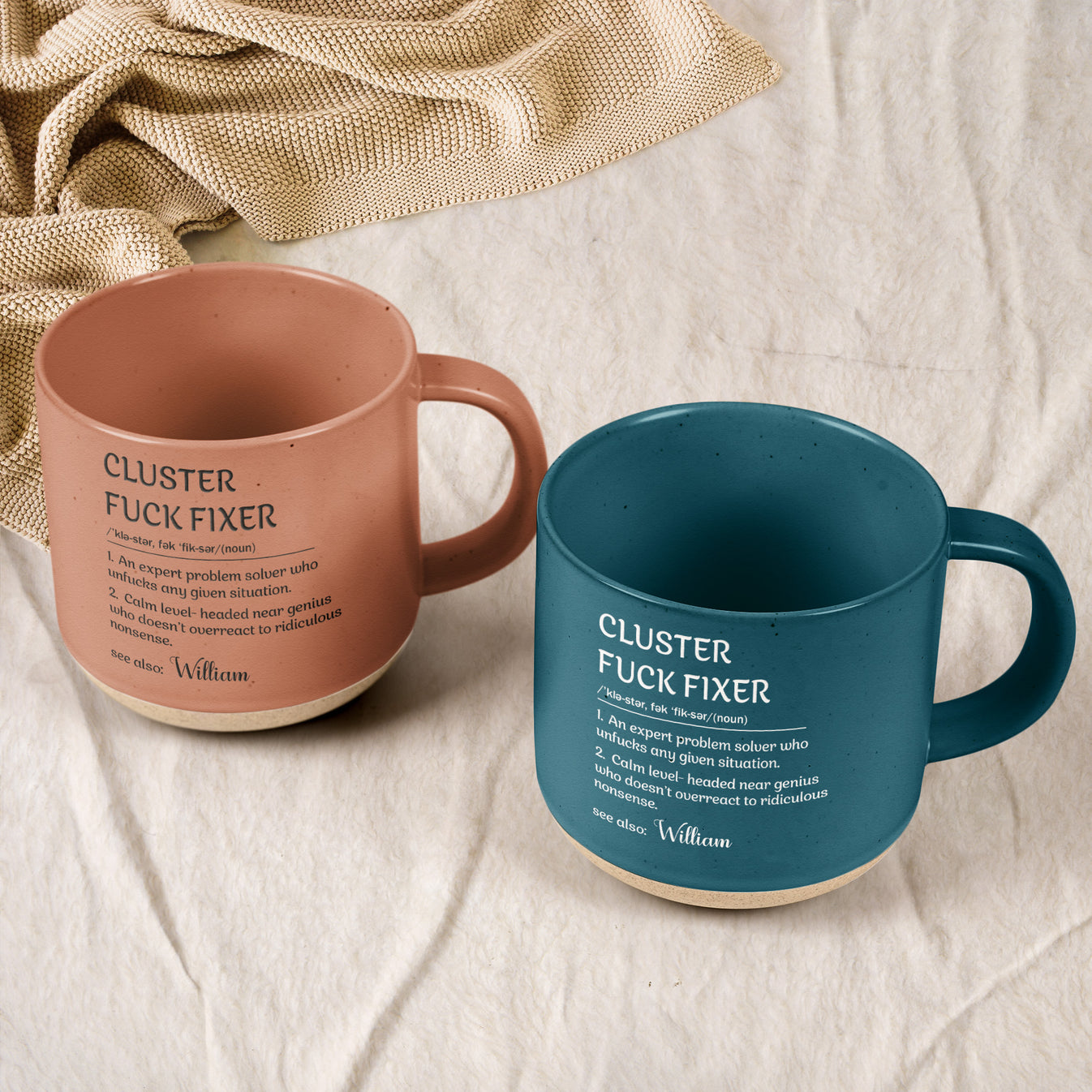 Funny Boss Mug - Cluster F*Ck Fixer- Gifts For Women, Men, Coworker ...