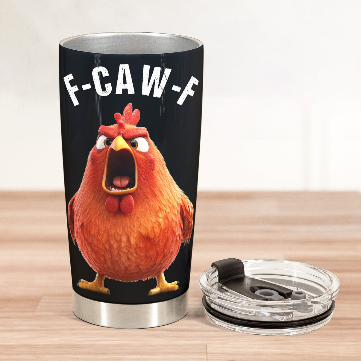 Funny Cup - Humorous Crow F-Caw-F - For Coworkers, Friends - Personali ...