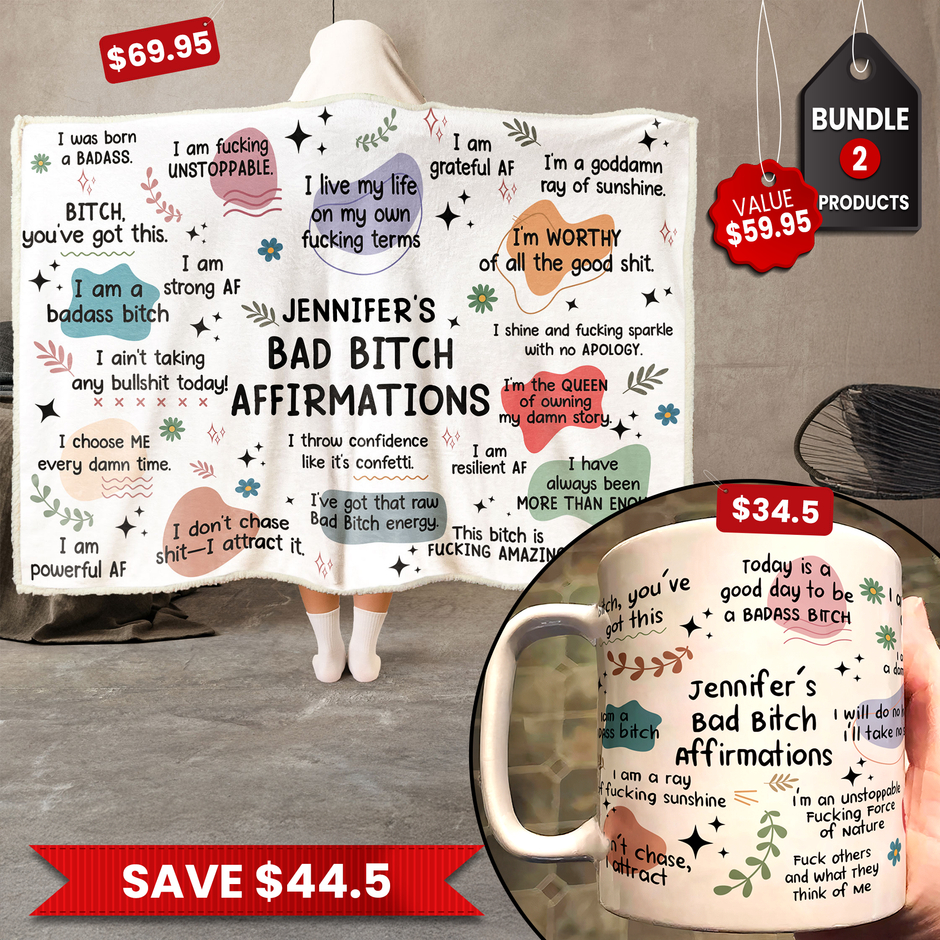 Funny Mug - Bad B*Tch Affirmations - For Coworkers, Friends, Self Gift ...