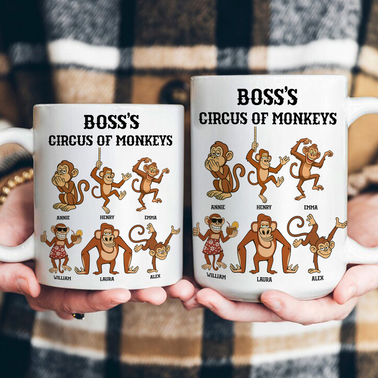 Funny Mug - Boss’s Circus Of Monkeys - Christmas Exchange Gifts For Bo ...