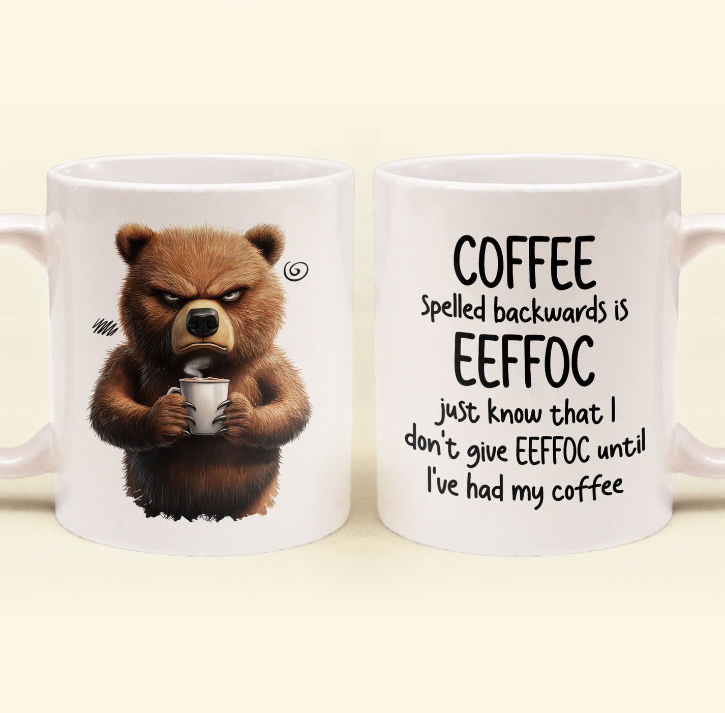 Funny Mug - Coffee Spelled Backwards Is Eeffoc - Fun Gifts For Coworke ...