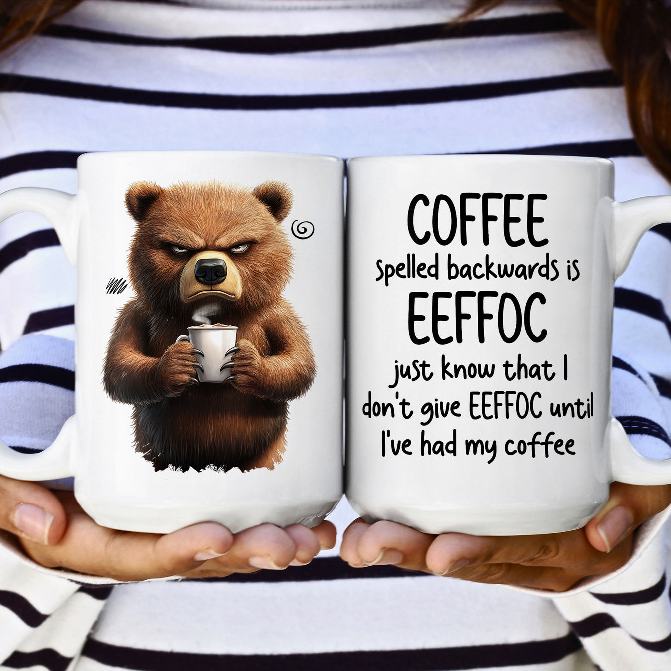 Funny Mug - Coffee Spelled Backwards Is Eeffoc - Fun Gifts For ...